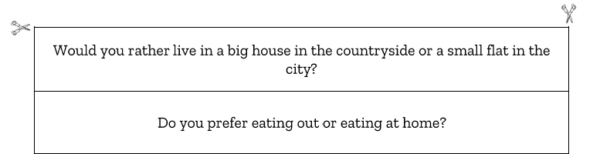 Expressing Preferences - Would you rather... - Breakout English