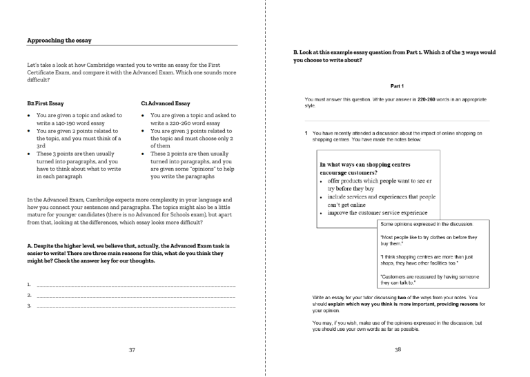 Cambridge C1 Advanced (CAE) Writing - Breakout English