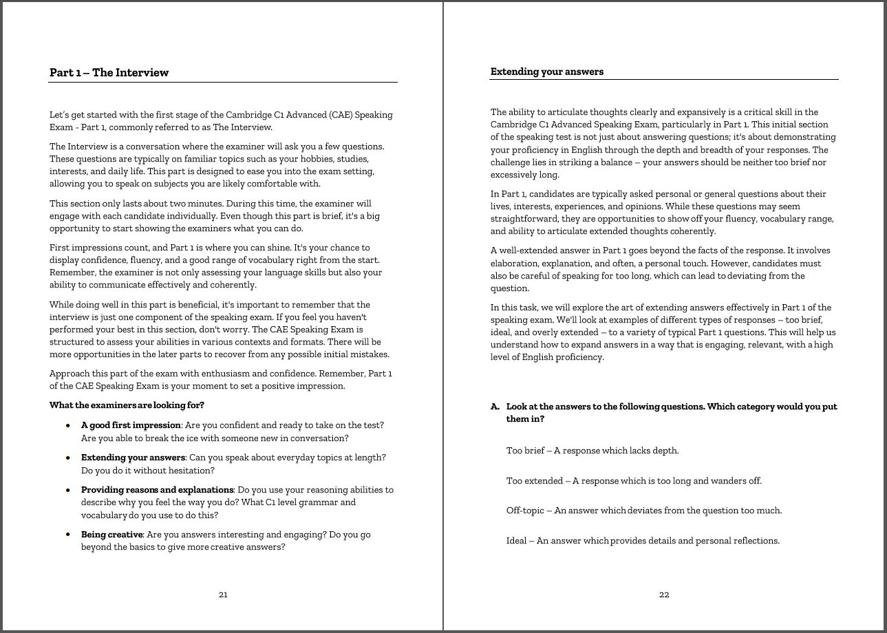 Cambridge C1 Advanced Speaking - The Complete Guide - Breakout English